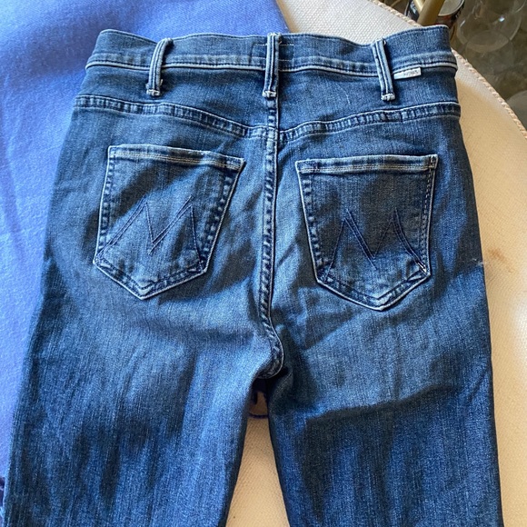 MOTHER | Jeans | Mother Insider Crop Step Fray Jeans In Blue Size 25 ...